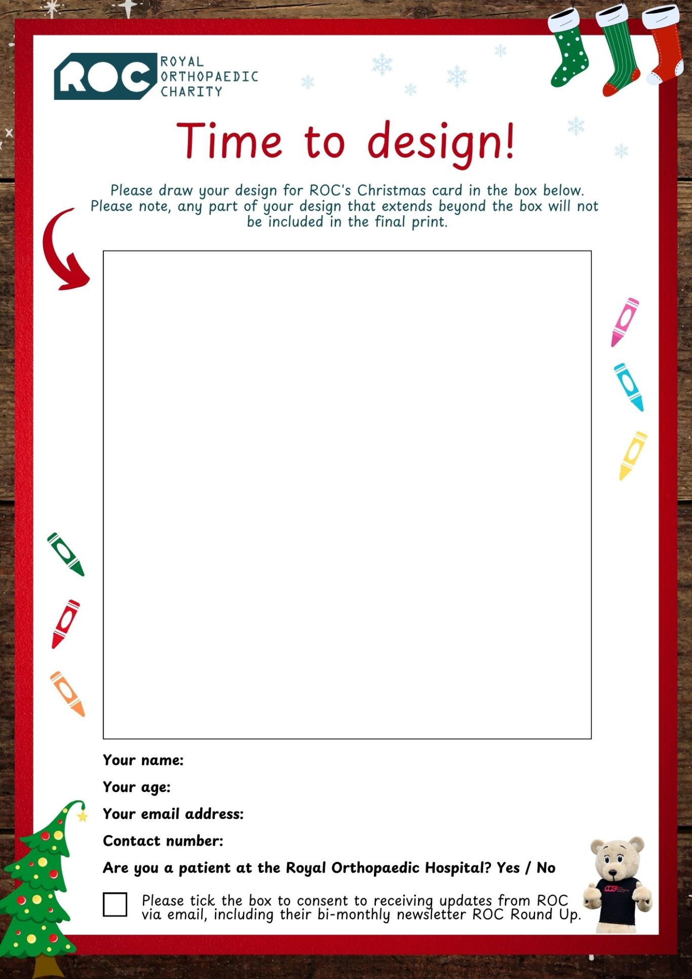 Design A Christmas Card Competition - ROC | Royal Orthopaedic Charity